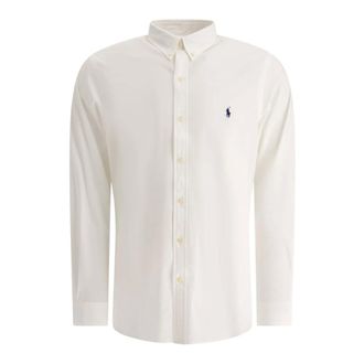 Polo Ralph Lauren Homme, Chemises, Blanc, Taille: XL Chemise Blanche Slim Fit en Popeline Stretch