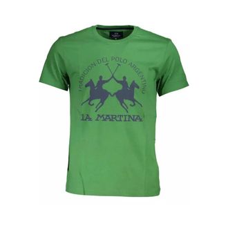 La Martina Gr&uuml;nes Baumwoll-T-Shirt - - Tops - Herren - Gr&uuml;n - M