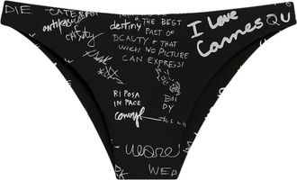 Dsquared2 Schwarzer Grafikdruck Badebekleidung Slim Fit - - Swimwear - Damen - Schwarzk - M