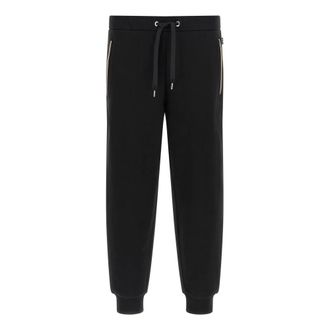 HUGO BOSS Gestrickte Seitenstreifen-Jogginghose - - Trousers - Herren - Schwarzk - XL