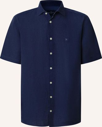 Hackett Freizeithemd Gmd Linen Ss blau