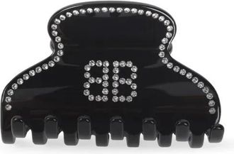 Balenciaga Haarschmuck - Black Acetate Hair Claw Clip - Gr. unisize - in Schwarz - für Damen
