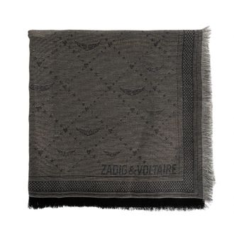 Zadig&Voltaire Schal mit Lurexfaden - - Accessories - Damen - Schwarzk - ONE SIZE