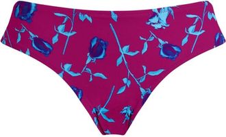 Vilebrequin Femme, Maillots de bain, Violet, Taille: 44 FR Roses Midi Brief Bikini Bottom