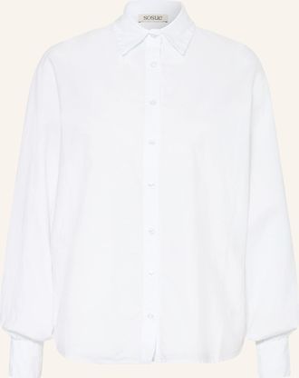 SoSUE Sosue Hemdbluse Antonia Slim Aus Leinen weiss
