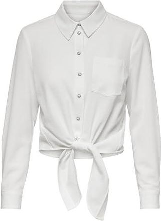Only Only ONLLECEY LS Knot Shirt Noos WVN Blouse, Danseur de Nuage, S Femme