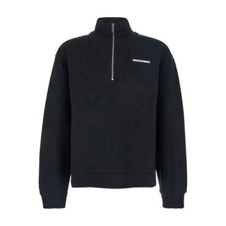 Dsquared2 Baumwoll-Sweatshirt mit Rei&szlig;verschluss - - Sweatshirts & Hoodies - Herren - Schwarzk - S