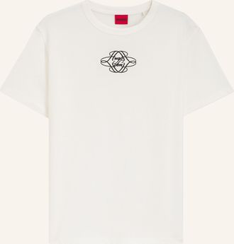 HUGO BOSS Hugo T-Shirts Damacia_8 Regular Fit weiss