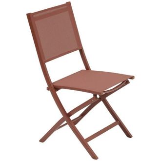 Hesperide Lot de 4 Chaises de jardin Essentia pliables acajou - Hesp&eacute;ride