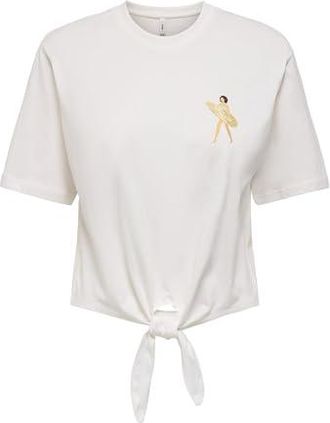 Only Onlbine Life S/S Ladies Top Box JRS, Cloud Dancer, M