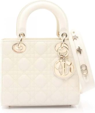 Dior 2022 Small Lambskin Cannage My ABCDior Lady Dior satchel - Braun