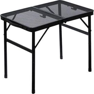 Generic Folding Camping Tisch - Outdoor Compact Folding Camp Tisch | Schwere Grillwerkzeuge mit Anti-Rutsch-Tischplatte, Einstellbare Höhe Für Picknick- -Ange