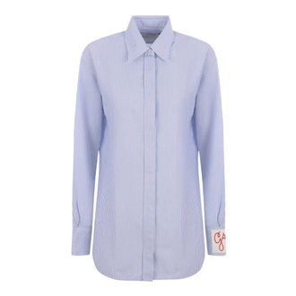 Golden Goose Oxford Gestreiftes Hemd - - Blouses & Shirts - Damen - Blau - XS