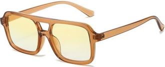 Generic Lunettes De Soleil Carr&eacute;es For Hommes Et Femmes, Id&eacute;ales For Les Activit&eacute;s Plein Air, Vacances, Trajets Domicile-travail La Conduite(Clear)