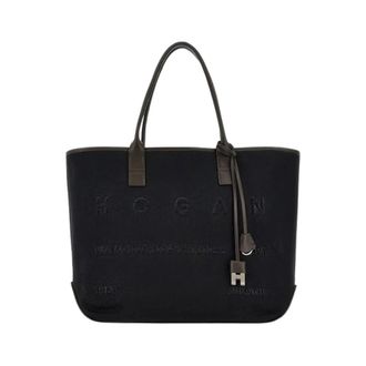 Hogan Mittlere Einkaufstasche aus Canvas - - Bags - Damen - Schwarzk - ONE SIZE