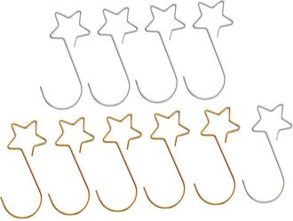 BESPORTBLE 40st&uuml;cke Form Haken aus Metall f&uuml;r Christbaumschmuck Weihnachtsbaumdekorationen mit Sterndesign zum Aufh&auml;ngen von Ornamenten