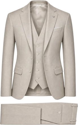 Manuel Ritz Homme, Costumes, Beige, Taille: 2XL Single Breasted Suits