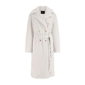Marciano Claire Langer Kunstpelzmantel - - Coats - Damen - Wei&szlig; - XS