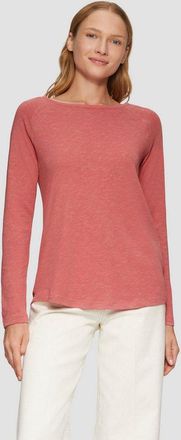 s.Oliver Langarmshirt T-Shirt Langarmshirt mit Flammgarnstruktur und Raglanärmeln