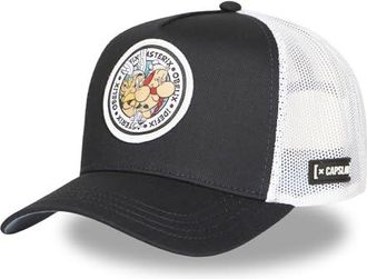 Capslab Astérix Obélix Idéfix Bleu Blanc Casquette de Camionneur Réglable