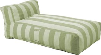 Oviala Mixi Chaiselongue, gestreift, f&uuml;r Gartenm&ouml;bel, modular, Kaktusgr&uuml;n