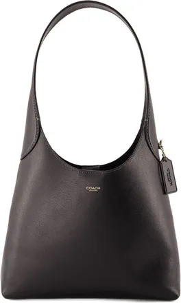 Coach Cowhide Leather Shoulder Bag - Black
