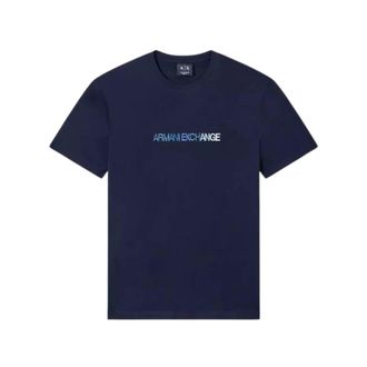 A|X Armani Exchange Homme, Tops, Bleu, Taille: L T-Shirt Coupe Slim