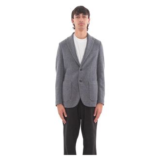 Circolo 1901 Homme, Vestes, Gris, Taille: XL Blazer en laine et cachemire teint