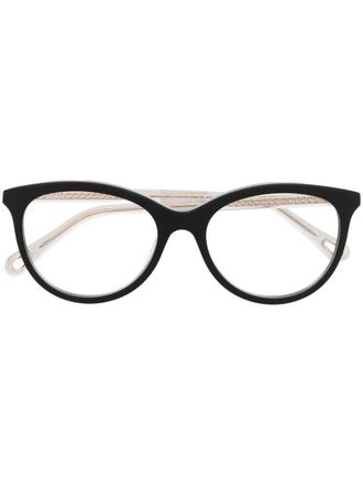 Chloé lunettes de soleil à monture ronde - Noir