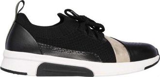 Skechers Modern Jogg Sneaker f&uuml;r Damen, Leder (Schwarz/Gold)