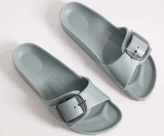 Birkenstock Madrid - Sandales en EVA &agrave; grosse boucle - Sauge pur-Bleu