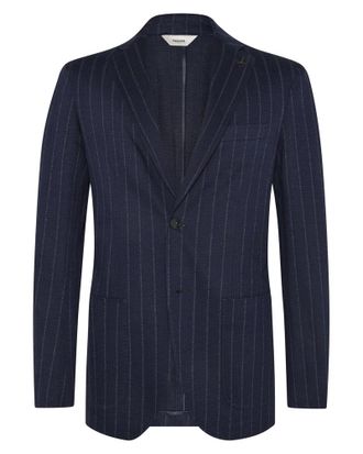 Paoloni Einreihiges Sakko mit Nadelstreifen in Jersey-Qualit&auml;t in