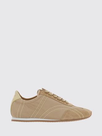 Toteme Bicolor-Sneakers aus recyceltem Nylon und Wildleder