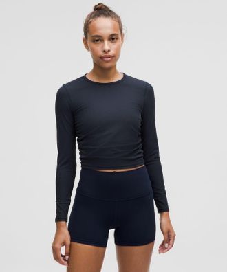lululemon Haut manches longues All It Takes pour Femmes - Bleu - Taille 10
