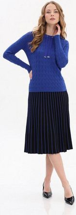Passioni Strickpullover aus Strukturstrick mit Strass