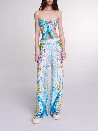 Maje Gemusterte Satinhose - Imprime Mozaique - Gr&ouml;&szlig;e 32 - Maje
