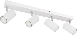 Globo Lighting Deckenleuchte - Weiß matt - Metall - 4-flammig - B 60 cm