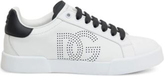 Dolce & Gabbana Femme, Chaussures, Blanc, Taille: 37 EU Portofino Baskets