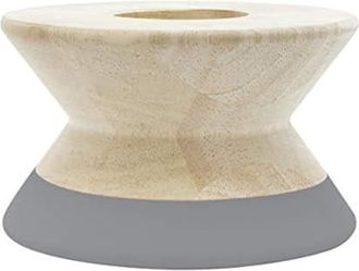 TAK Design Teelichthalter, Holz, Grau, 12 mm X 7 mm