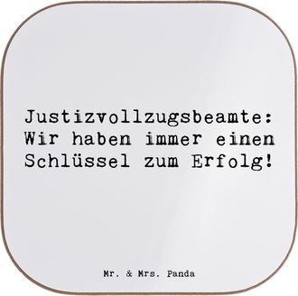 Mr. & Mrs. Panda gläseruntersetzer Spruch Justizvollzugsbeamter Erfolg - Geschenk, Berufsalltag, Coaster, Justizvollzugsbeamtin, Anerkennung, Vollzugsbeamte, Berufslie