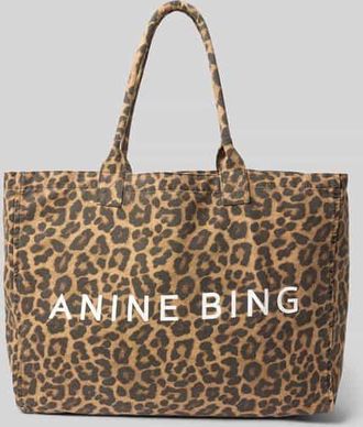 Anine Bing Tote Bag mit Allover-Animal-Print