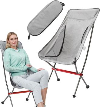 Generic Generisch Camping Klappstuhl - Tragbarer Stuhl Zum Sitzen,Ergonomischer Angelhocker,F&uuml;r Camping, Wandern, Angeln, Picknick, Terrasse, Balkon, Garten u