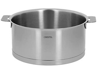 Cristel F26QL - Faitout INOX 26cm - sans poign&eacute;e Amovible - Collection Strate