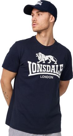 Lonsdale Herren Sport Shorts T-Shirt Promo, marineblau, X-Small
