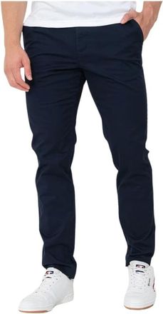 Tommy Hilfiger Homme, Pantalons, Bleu, Taille: W38 Harlem Tapered Leg Twill Chinos