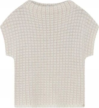Gustav Femme, Pulls, Beige, Taille: 36 FR Tricot &agrave; col rond