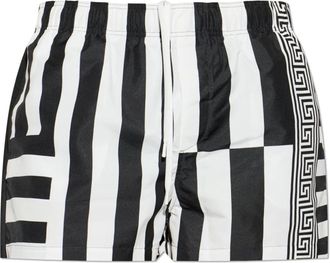 Versace Homme, Maillots de bain, Noir, Taille: 2XL Striped Swim Shorts