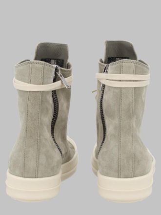 Rick Owens Leather Sneakers - Gray