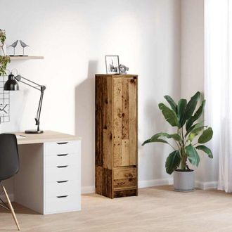 vidaXL Buffet haut 29,5x34x119,5 cm vieux bois bois ding&eacute;nierie Vidaxl