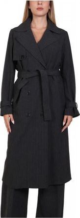 Marella Femme, Manteaux, Gris, Taille: 38 FR Manteau Ceintur&eacute;